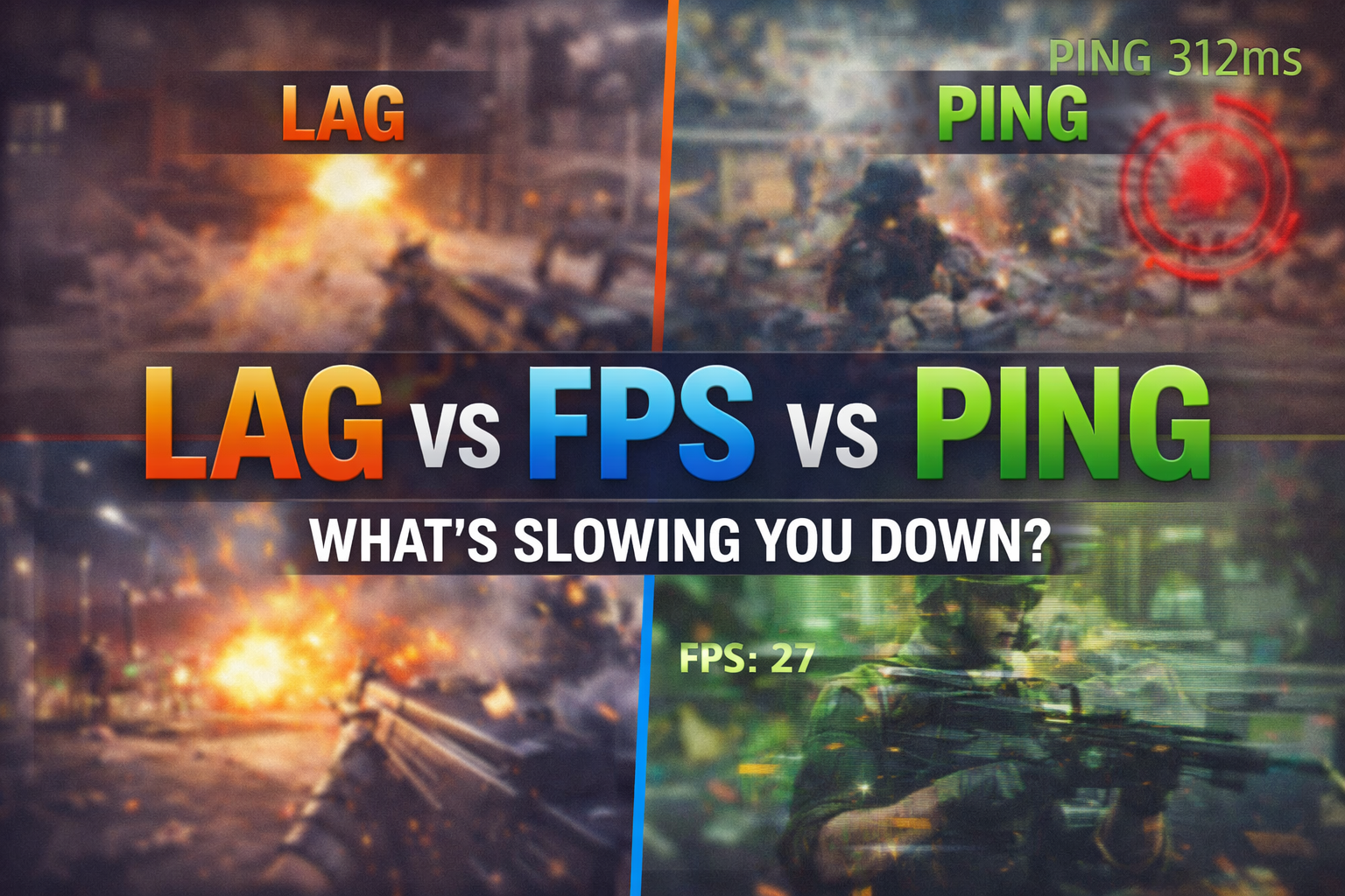 Lag vs FPS vs Ping – What’s Slowing Your Games Down